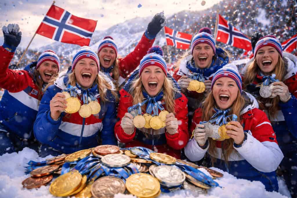 Flest medaljer i OS 2026: odds, Norge, USA, Tyskland